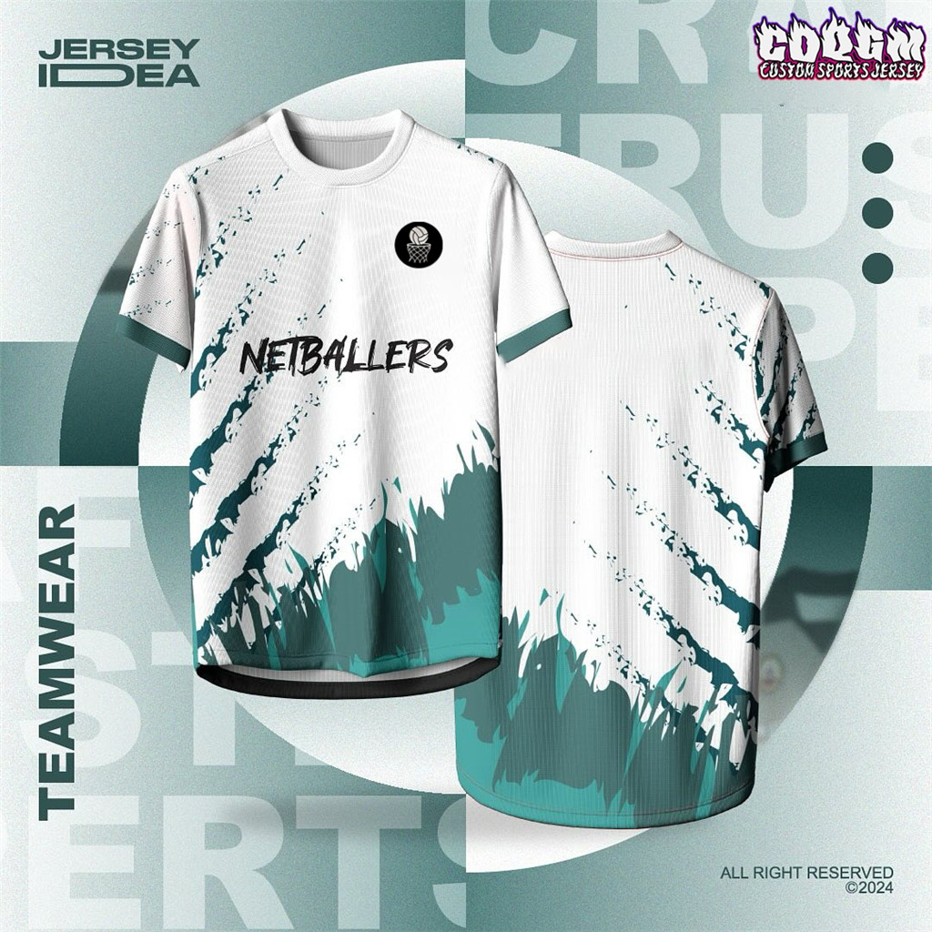 Popular NEW Fully sublimated Netball Jersey customized name and number ...