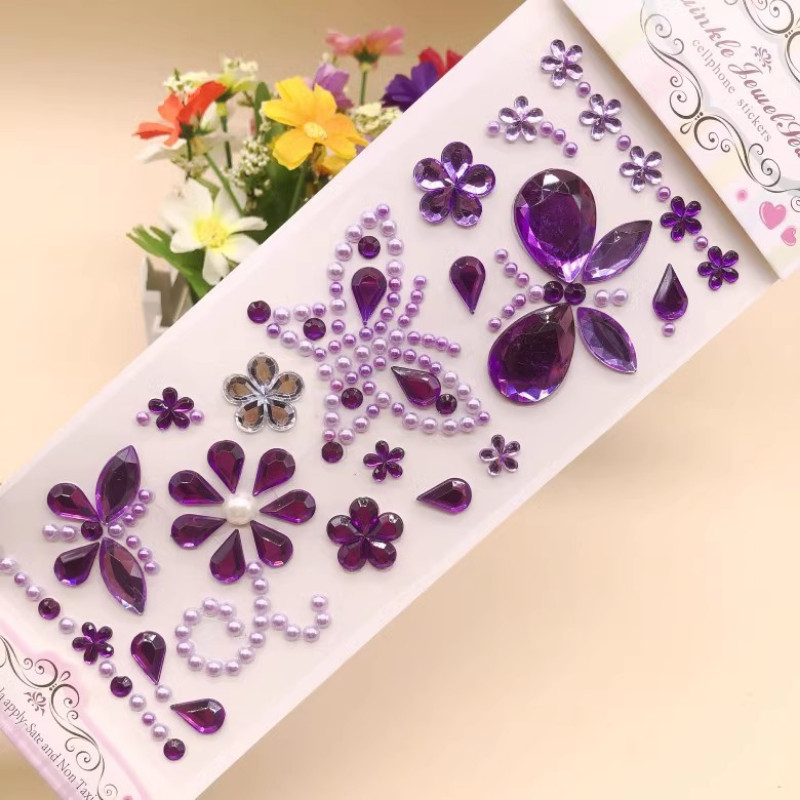 Ready Stock Children Diamond Stickers Girls Show Face Stickers Three ...