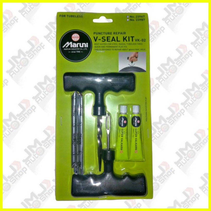 Maruni VK-02 V-Seal Kit Puncture Repair for Tubeless Tires | Shopee ...
