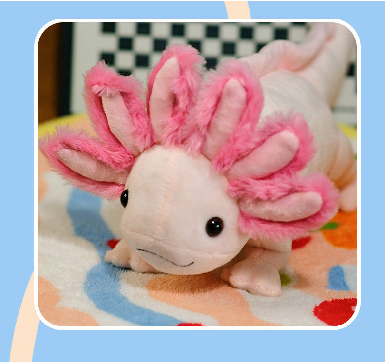 Axolotl Hex Salamander Doll Hug Sleeping Cartoon Cute Soft Cute Doll ...