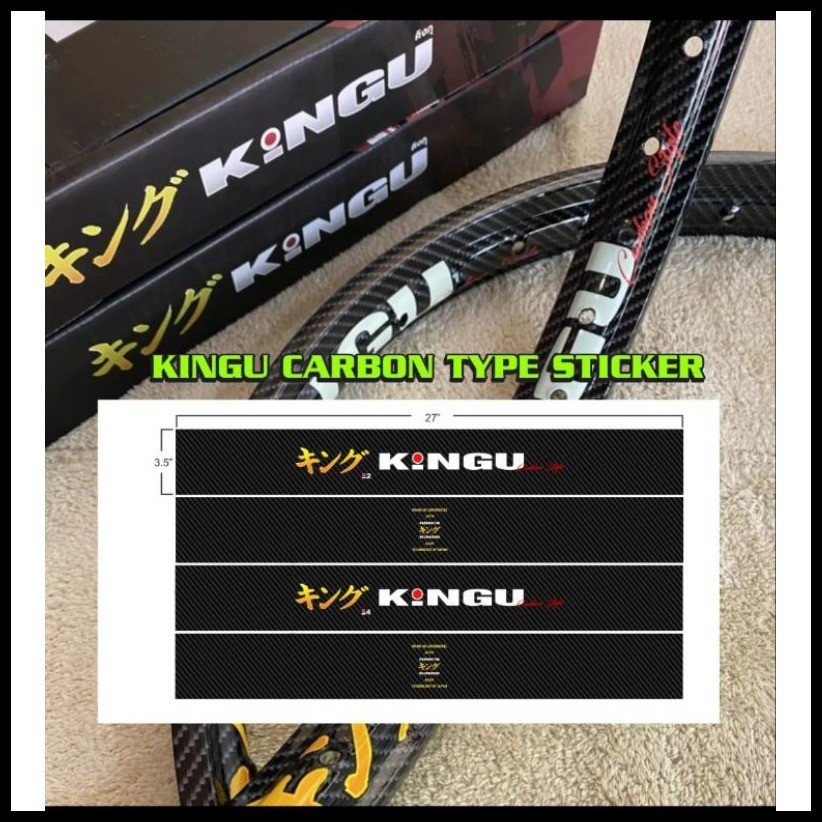 DK KINGU CARBON TYPE Rim Sticker 유 | Shopee Philippines