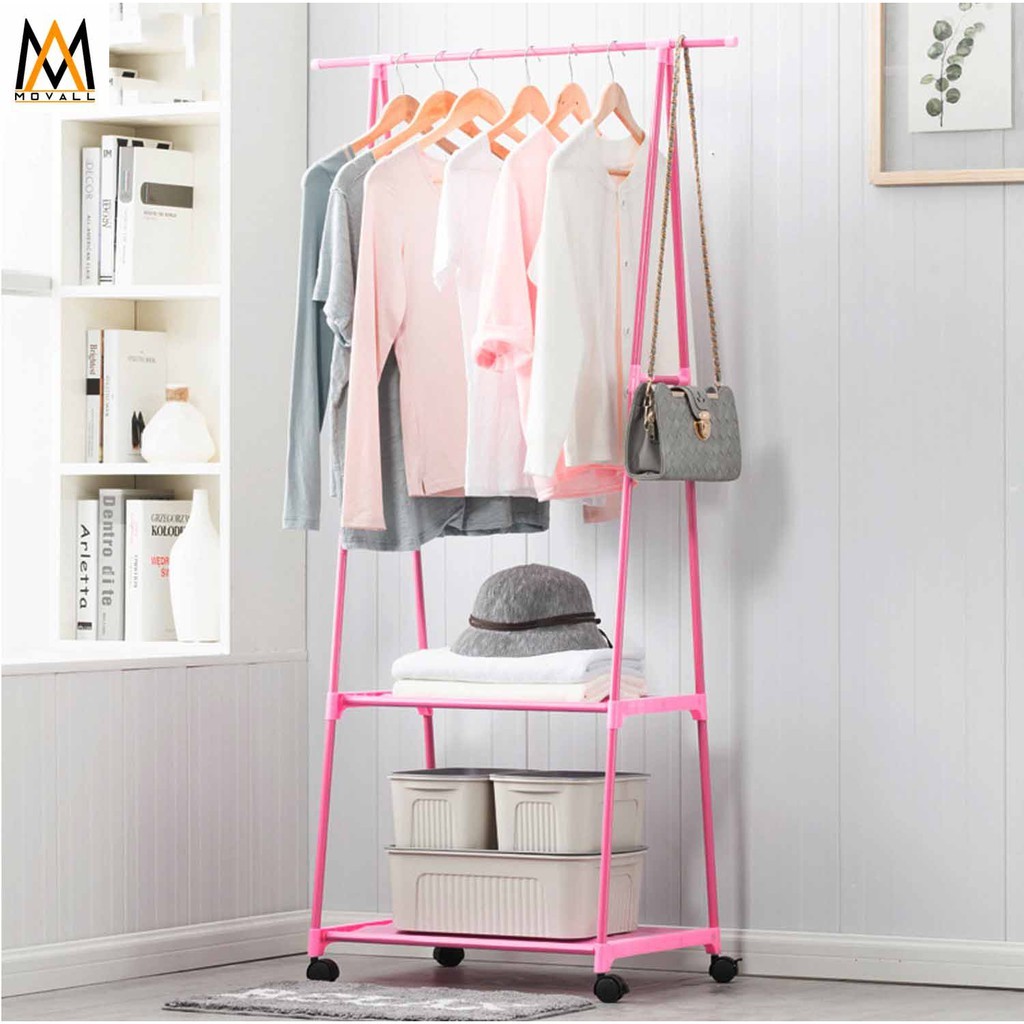 Movall Triangle Coat Rack Bedroom Clothes Hanger | Shopee Philippines