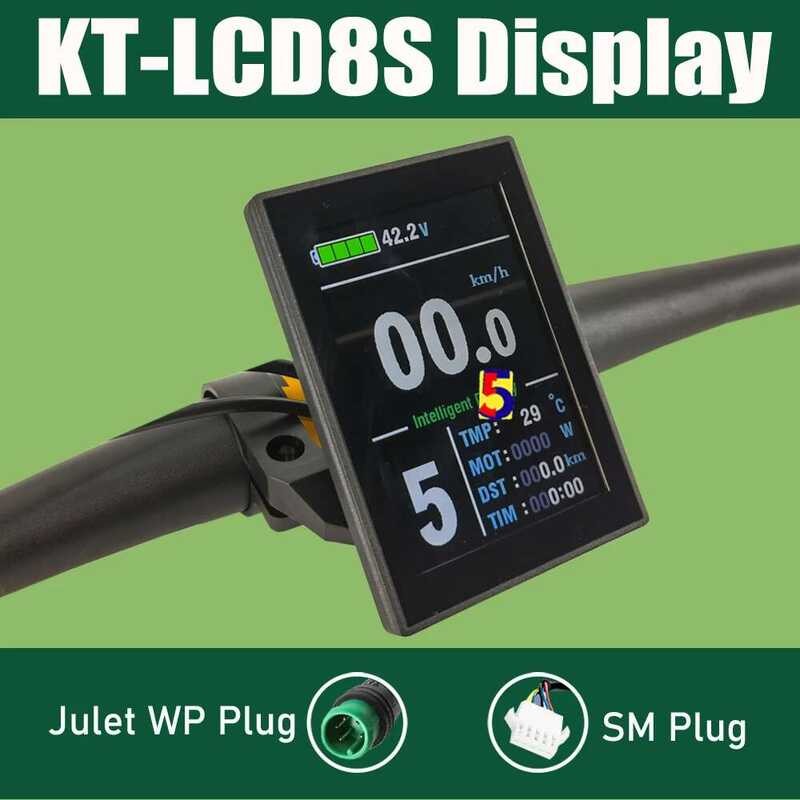 Lcd8s KT Display Meter+ Julet 5P Wp/Sm Plug For Ebike KT Controller KT ...