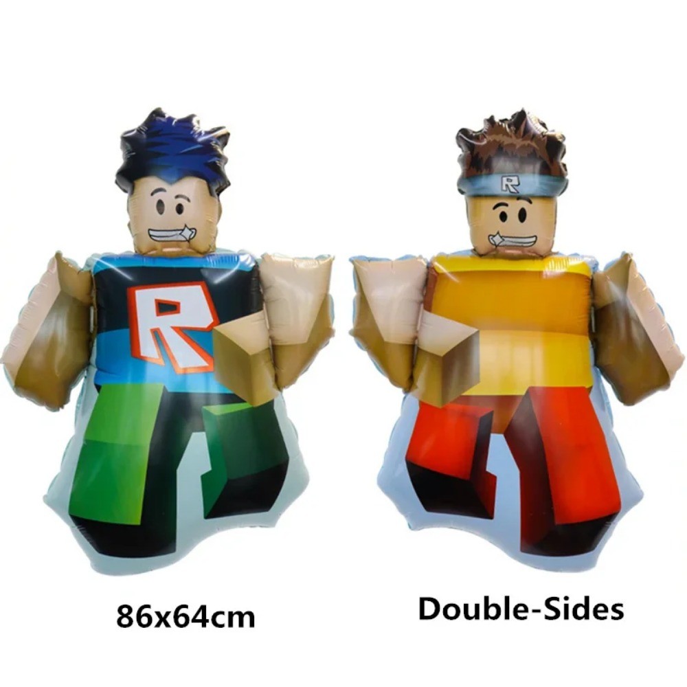 Roblox Birthday Balloon Set Blue Aluminum Foil Number Balloons Baby ...