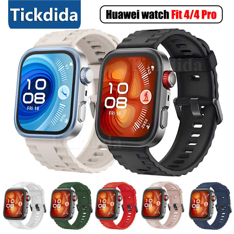 Silicone Strap For Huawei Watch Fit 4 Pro Fit4 3 Bracelet Correa ...