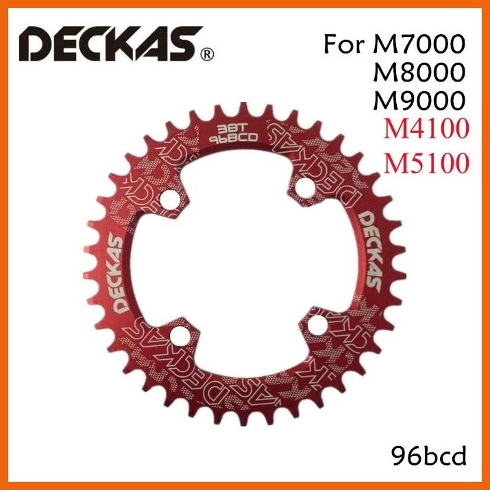 ☸ ♞,♘Deckas Round 96BCD for M4100/M5100 Assymmetrical Chainring Mountain bike bicycle 32T 34T 3 ...