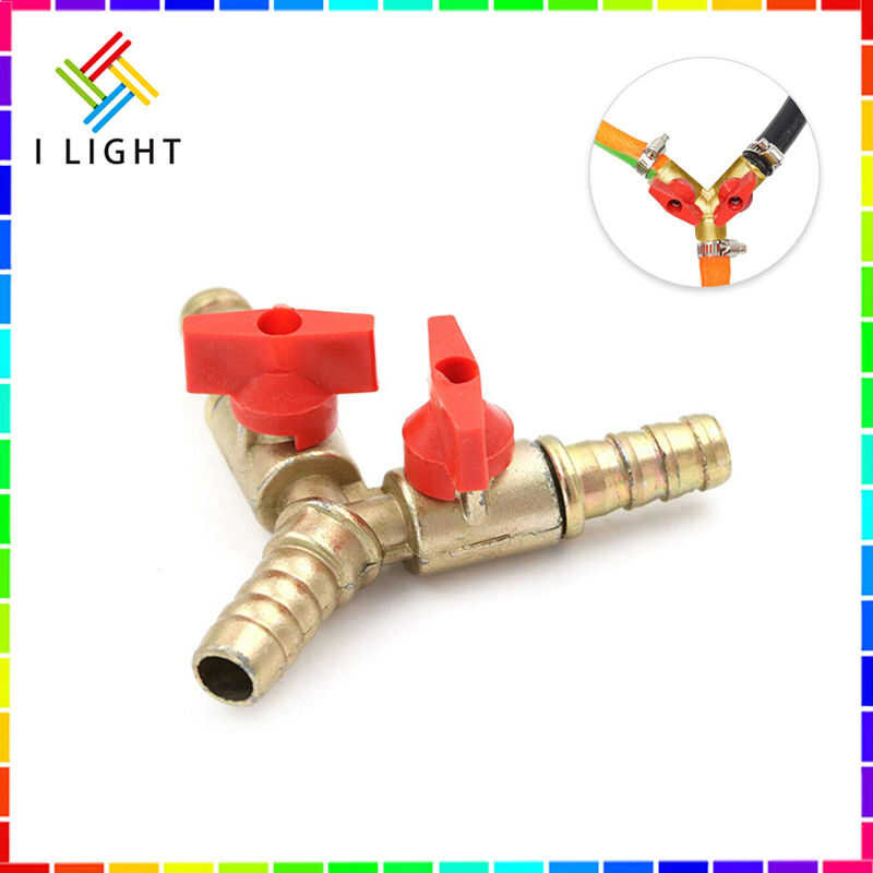 3 Way Brass Tee Fuel Gas 3/8 10mm Y Shut off Ball Valve | Shopee ...