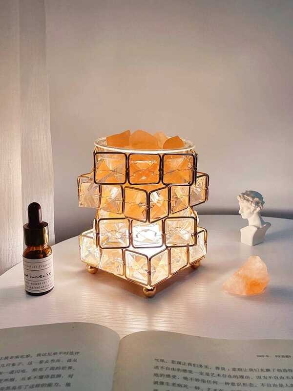 Fireless Aromatherapy Diffuser Fragrance Stone Crystal Night Light ...