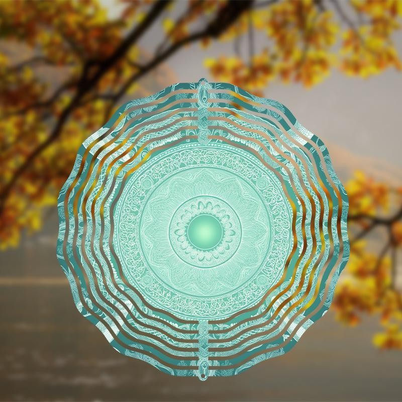 3D Metal Wind Chime 25 Inch - Rotating Garden Decor | Shopee Philippines