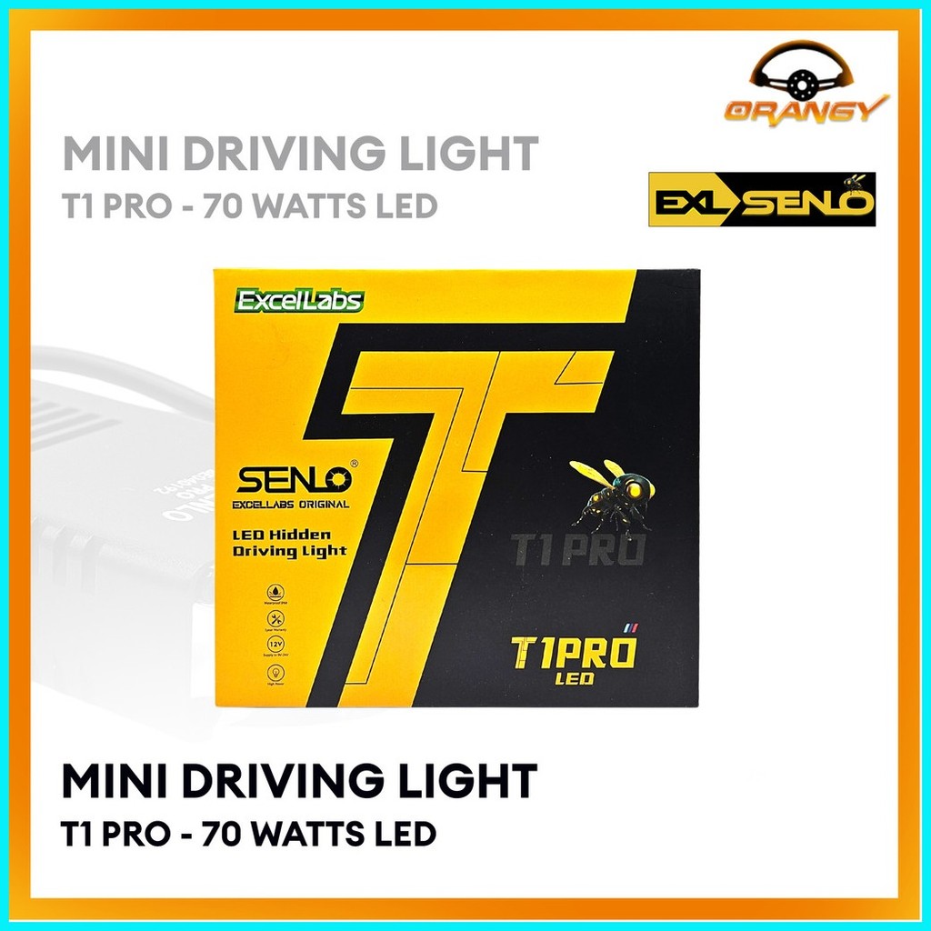 SENLO T1 PRO Mini Driving Light 70 WATTS MDL for Motorcycles Cars W ...
