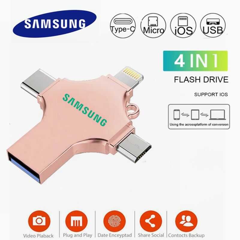 Samsung OTG Drive 512Gb 1Tb Flash Disk For Iphone 14/13/12/11/X/8 Plus ...
