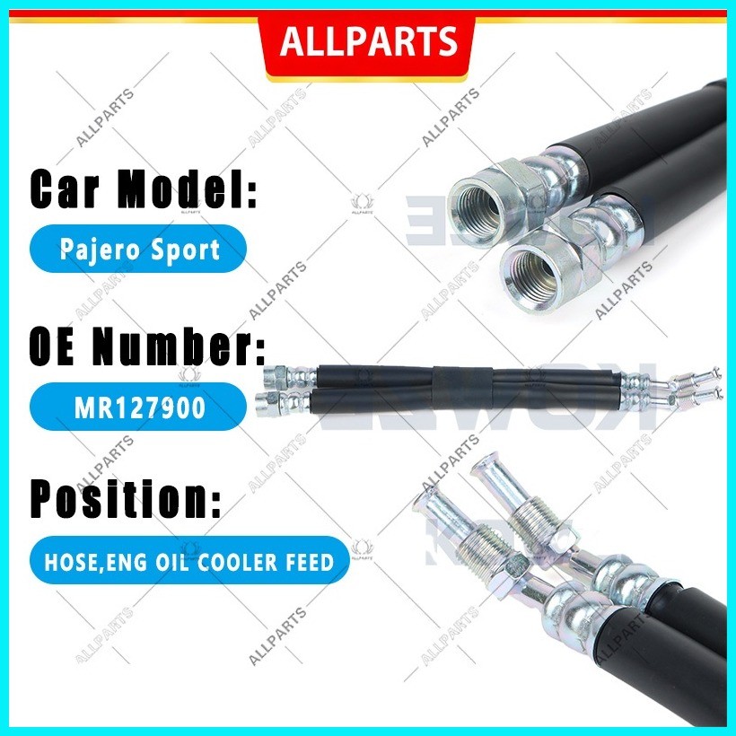 Engine Oil Cooler Feed Return Hose Kit MR127900 For Mitsubishi Montero ...