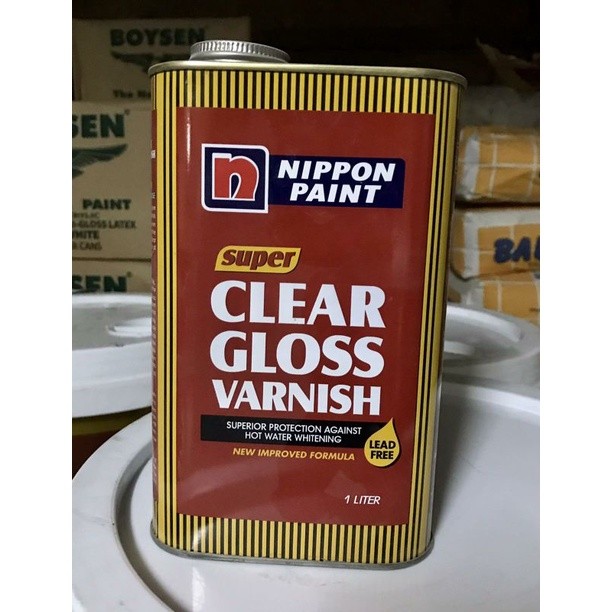 Nippon paint clear gloss varnish / valspar varnish (QUART size ...