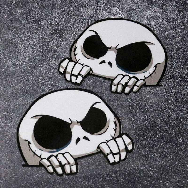 2025 Reflective Car Nakakatawa skull Personalized Decals Waterproof ...