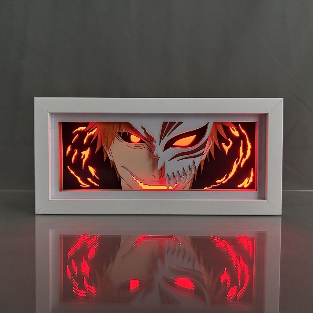 Anime Night Light Death God Kurosaki Ichigo Paper Carving Lamp ...