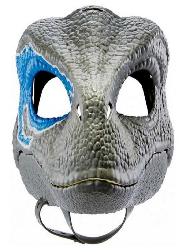 3D Halloween Cosplay Mask Lifelike Raptor Dino Moving Jaw For Children ...