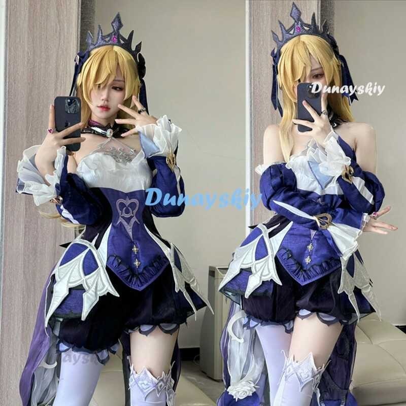 Game Genshin Impact Fischl Cosplay Costume Wigs Anime Outfits Dress ...
