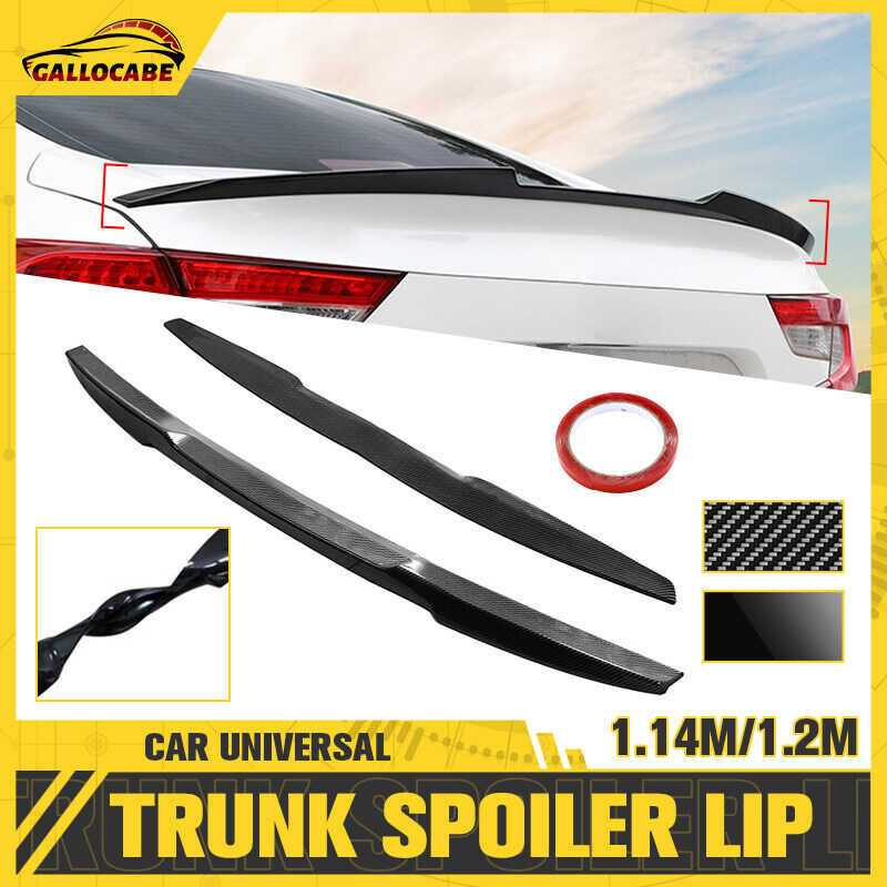 Universal Black Rear Trunk Spoiler Lip Wing Toyota Vios Benz Para sa ...