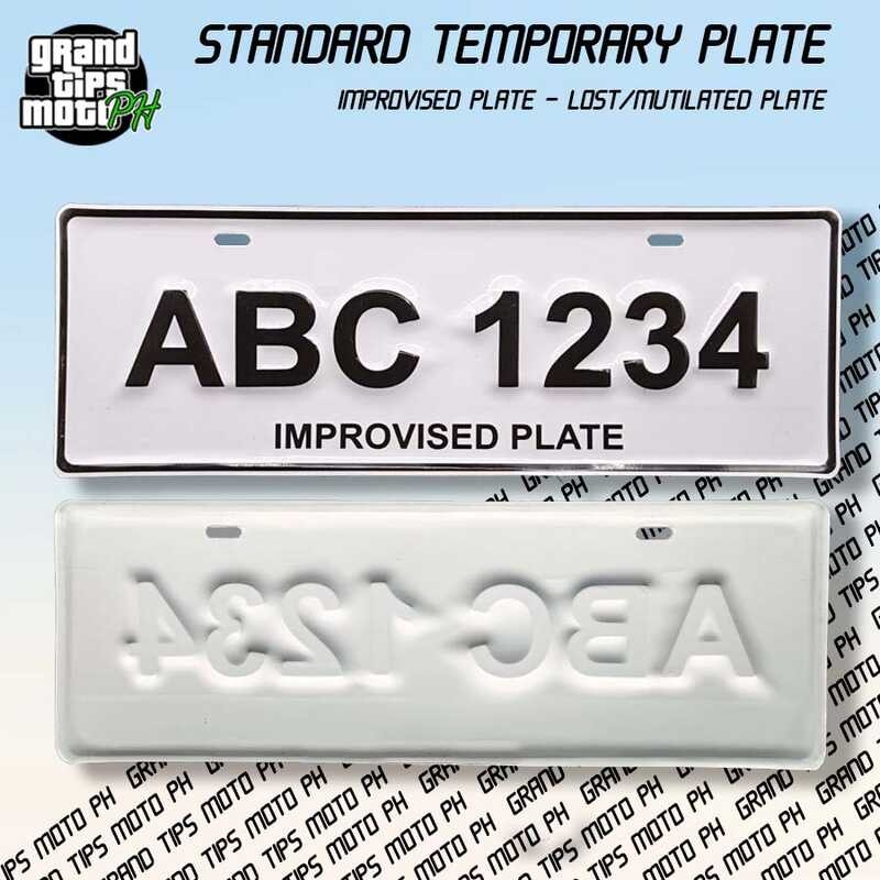Standard Temporary Plate Number 2024 For Four-Wheeled Vehicle ...