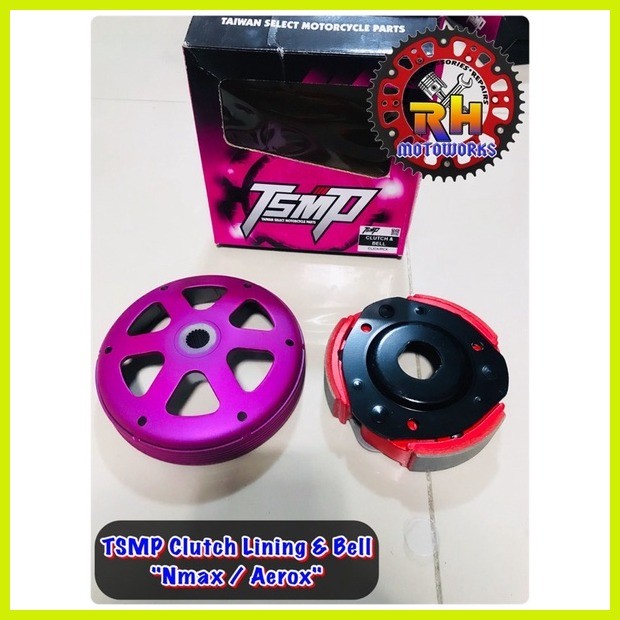 ♒ ☃ TSMP CVT for Nmax/Aerox (Pulley Set/Clutch Lining/Clutch Bell ...