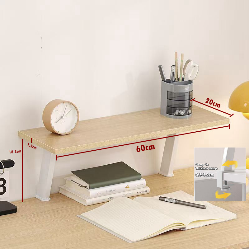 60CM Desktop Bookshelf Suspended Desk Computer Monitor Booster Monitor ...