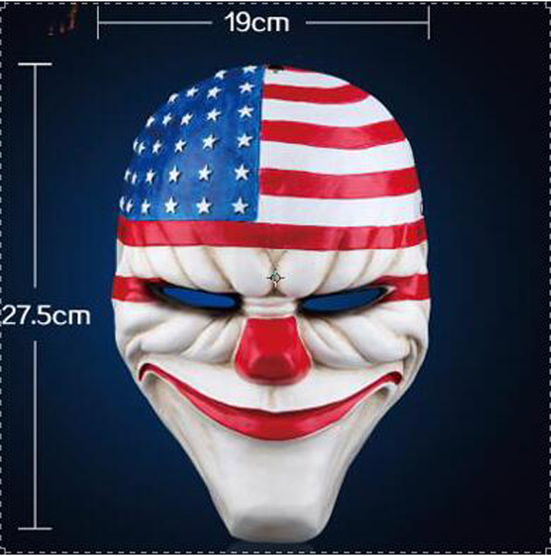 Scary Payday 2 Resin Mask The Heist Dallas Cosplay Halloween Horror ...