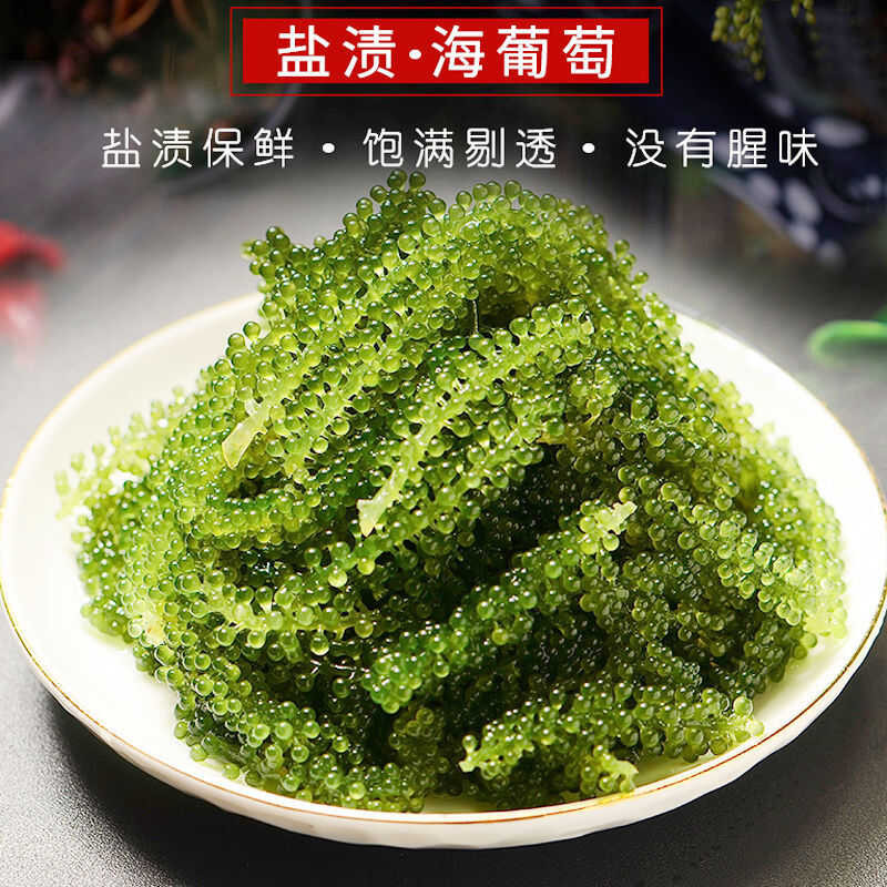 2025 Fresh Grapes, Longevity Seaweed Sea Vegetables, Sushi, Green Caviar Sauce 100g | Shopee ...