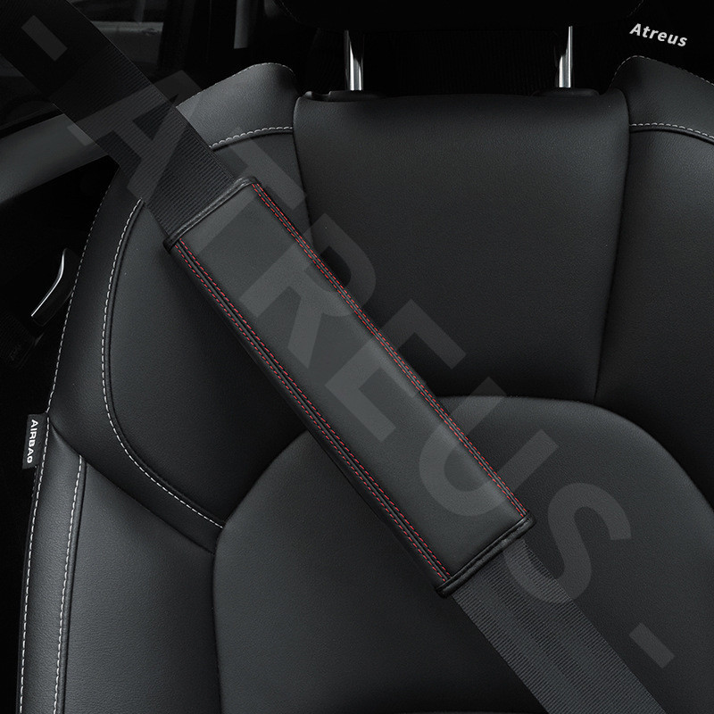 2Pcs/Set Toyota GR Gazoo Car Seat Belt Cover Leather Shoulder Cushion ...