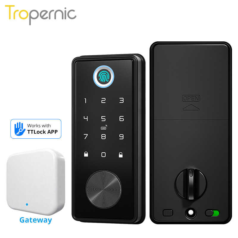 Deadbolt Smart Loc Entry Front Door Ttlock Tuya App Wifi Keyless ...