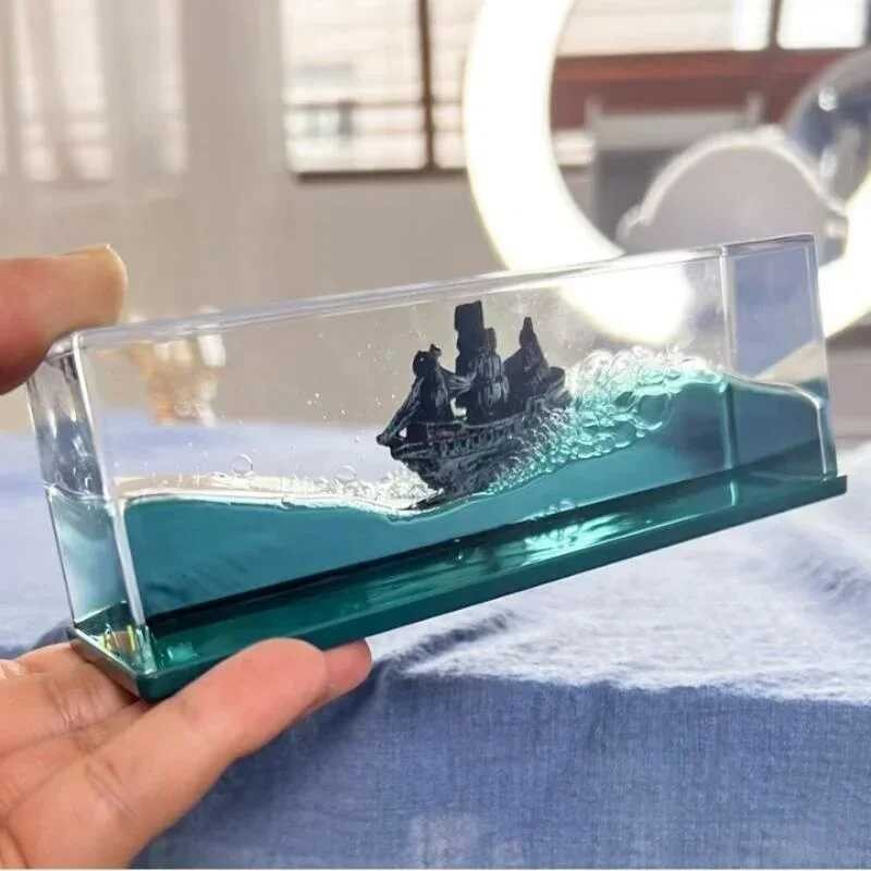 Piece One 3D Fluid Drift Bottle Thousand Sunny Ship Going Merry Ating ...