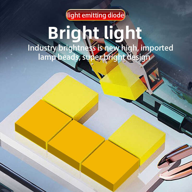 Lens 4 Dual Color Light Motorcycle Spotlights Led Headlights Four Eye ...