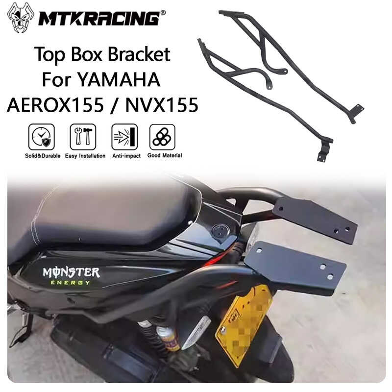 MTKRACING Top Box For YAMAHA AEROX 155 2021-2024 NVX155 Motorcycle Rear ...