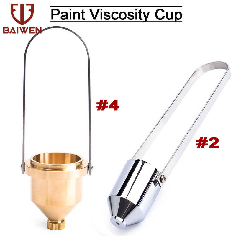 1Pc Paint Viscosity Test Viscometer W Cup Mi Thinning 2 & # 4 Measuring ...