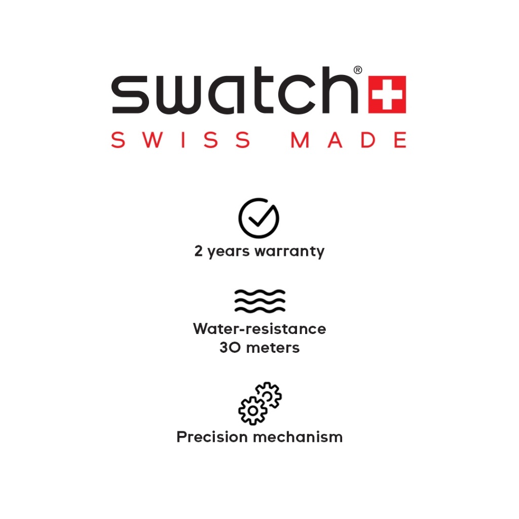 Swatch Big Bold Irony Aqua Shimmer SB07S100 Blue Rubber Strap Watch ...