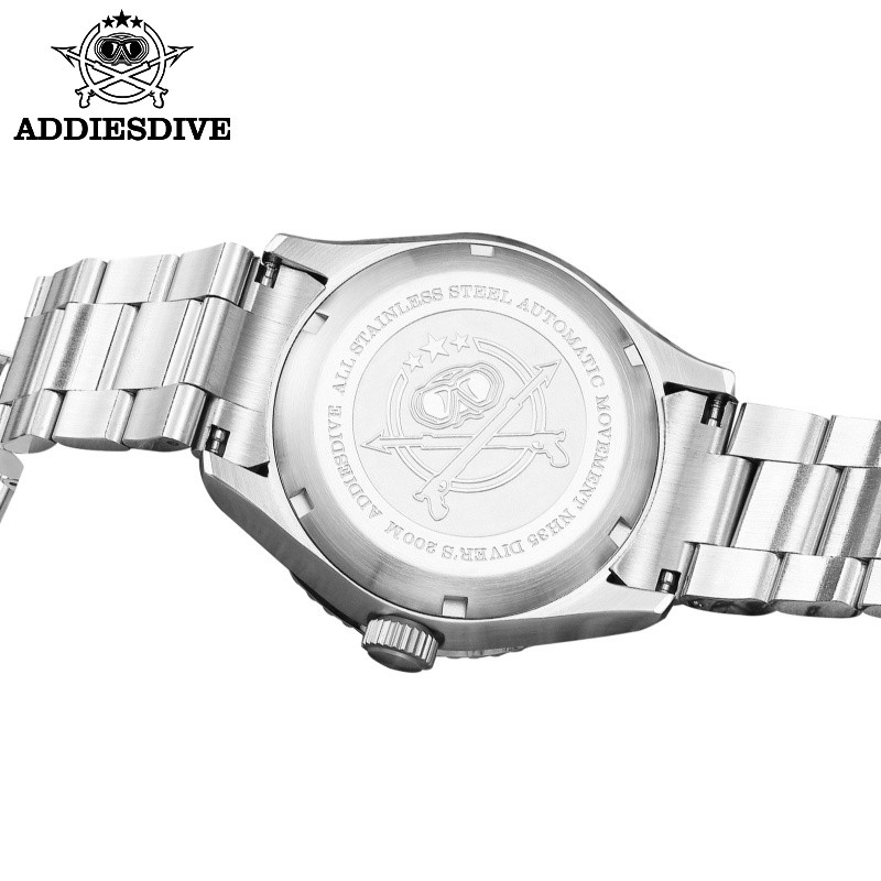 Addies H9 Dive Men Dive Watch Vintage Brown Leather Strap NH35 ...