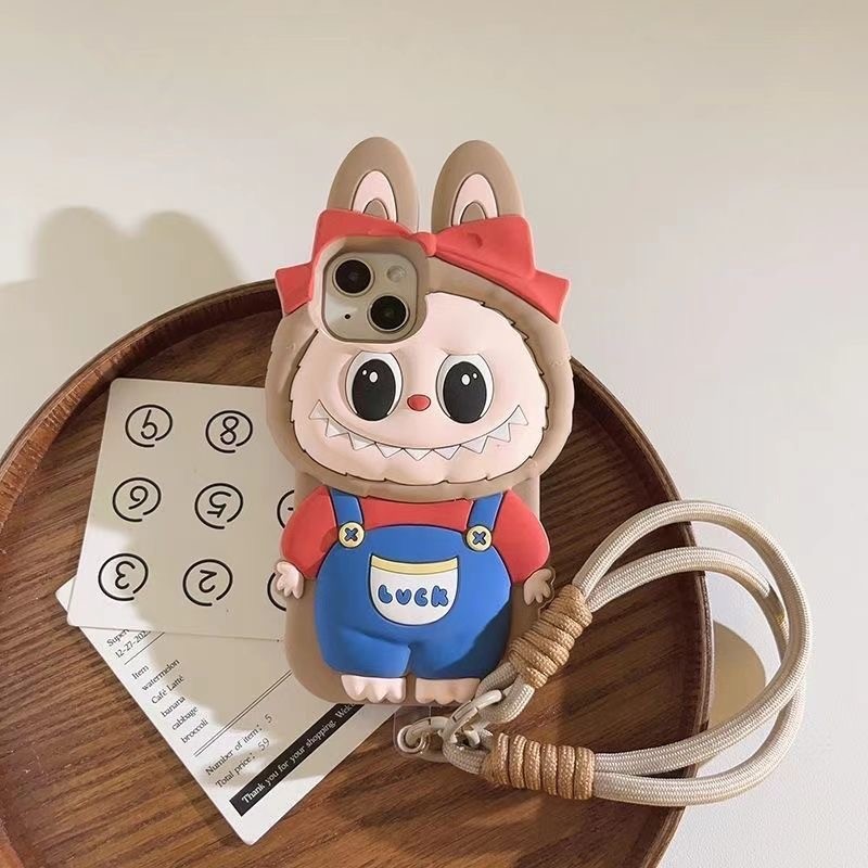 3D Labubu Suitable for IPhone 16 Pro Apple 15 Phone Case 14/13/12 ...