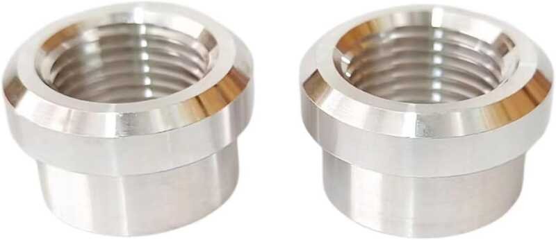 Aluminum 2 Pcs Female Weld On Bung, NPT Weldable Fuel Tank Fitting (1 ...