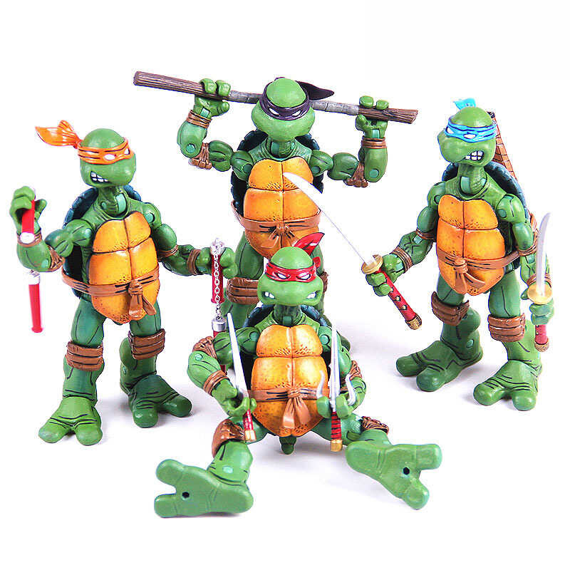 Tt NECA Teenage Mutant Ninja Turtles 4 1 Set 7Inch Movable Action ...