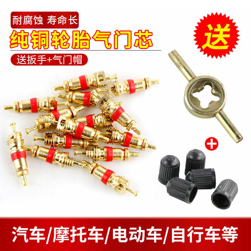 ☑♥ Pure Copper Core Car Tire Valve Needle Wrench Key Battery Electric ...