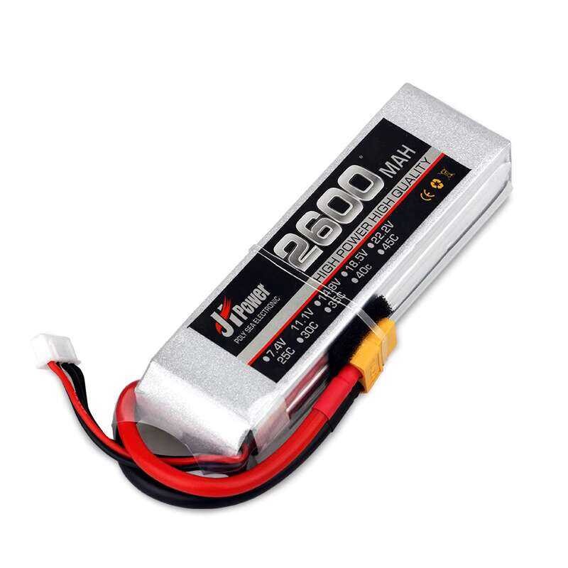 Lithium Model Aircraft Battery 4S 2600mAh 14.8V 35C High Rate Fixed ...
