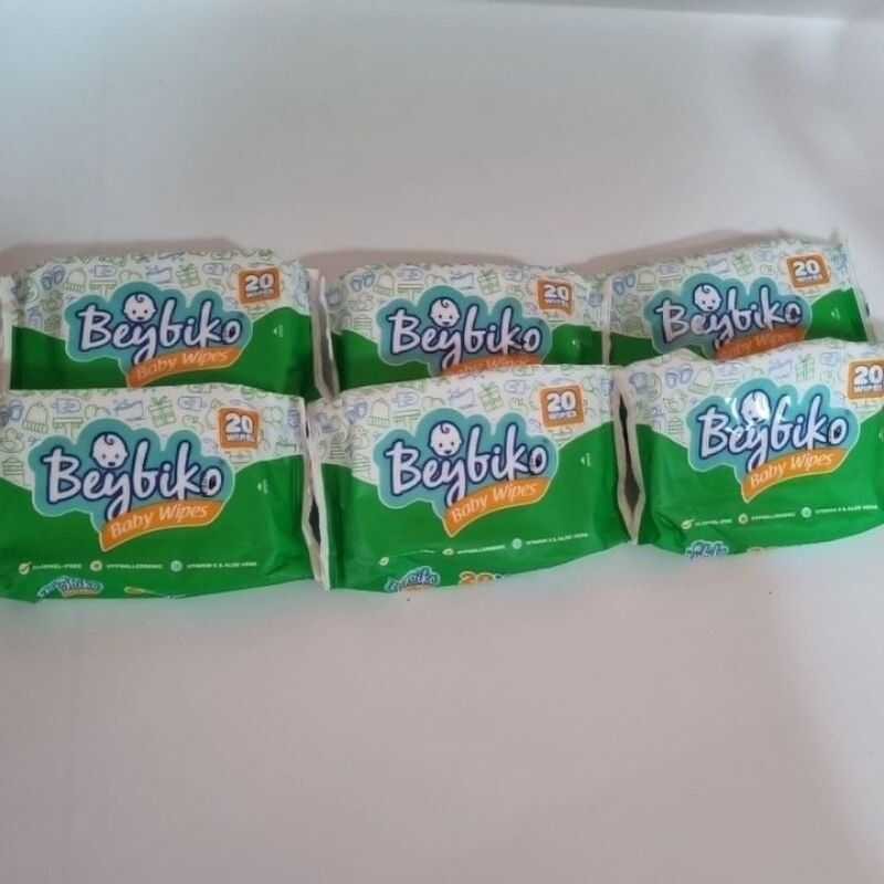 6 Pcs Beybiko Baby Wipes 20Pcs Hjh | Shopee Philippines