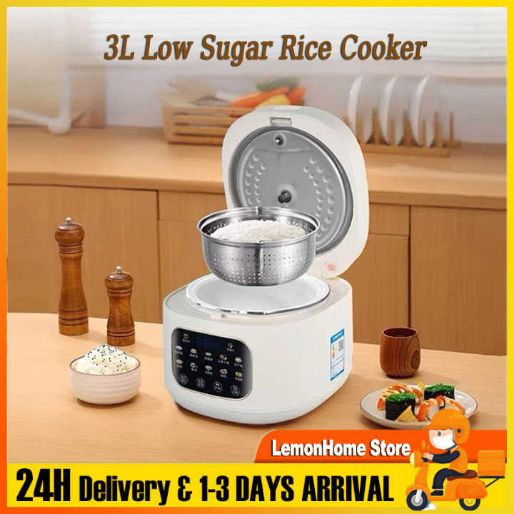 Mulitfunctional Inverter 3L Low Sugar Electric Rice Cooker With Steamer ...