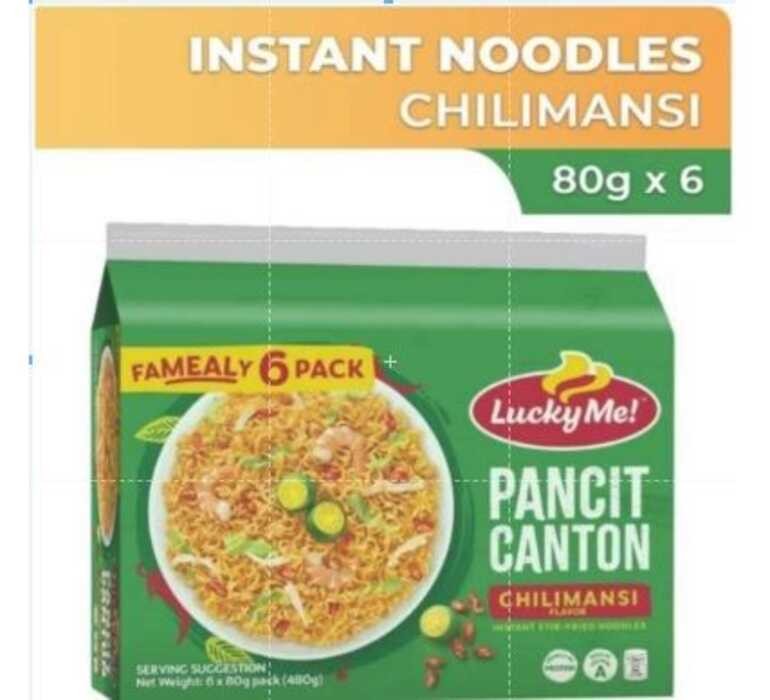 Lucky Me! Pancit Canton Chilimansi (80G X 6S) | Shopee Philippines