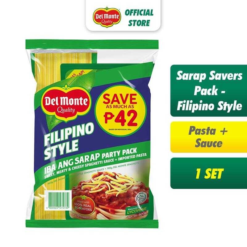 DEL MONTE Sarap Savers Pack for 16 servings (Del Filipino Style Sauce ...