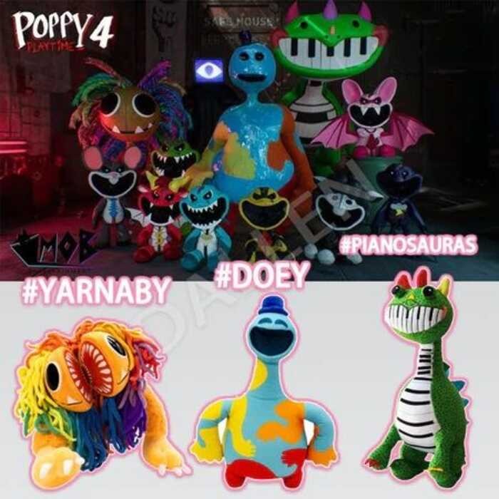 Nightmare Critters Playtime Doey Pianosaurus Toys Poppy Playtime ...