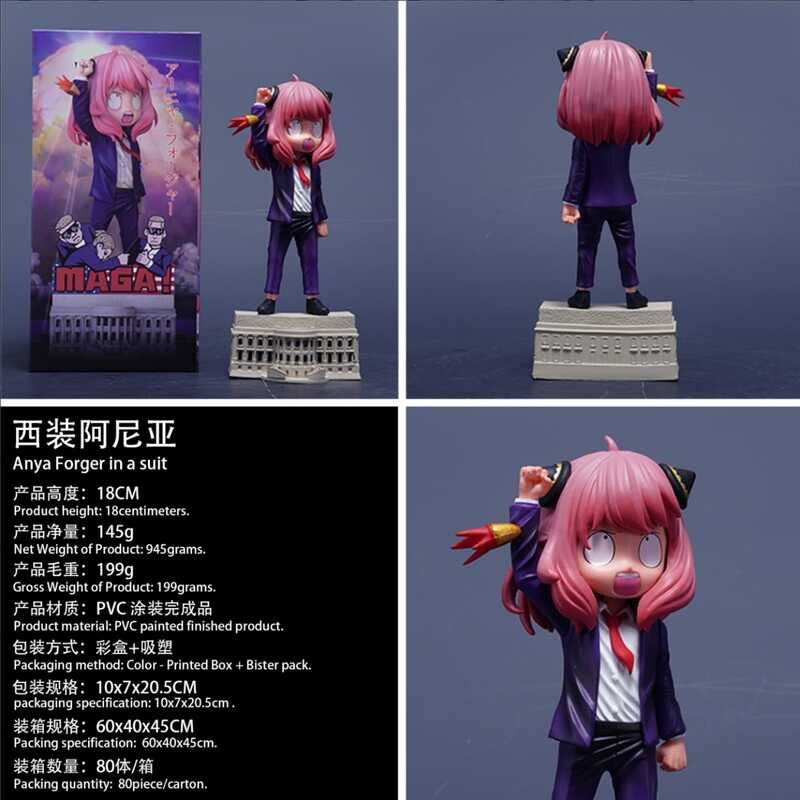 Aniya Cosplay President Spy Play House Figure Suit Trendy Toy Anime ...