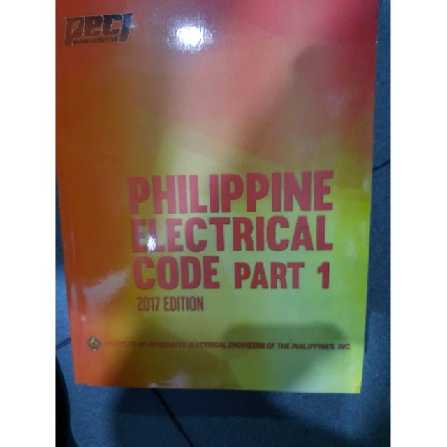 PHILIPPINE ELECTRICAL CODE PART 1 2017 | Shopee Philippines