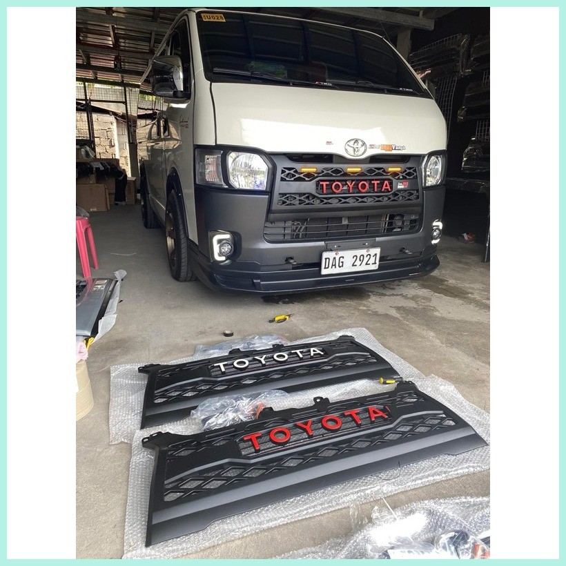 Toyota Hiace Commuter Decontent 2014 - 2025 Grill GR Red | Shopee ...