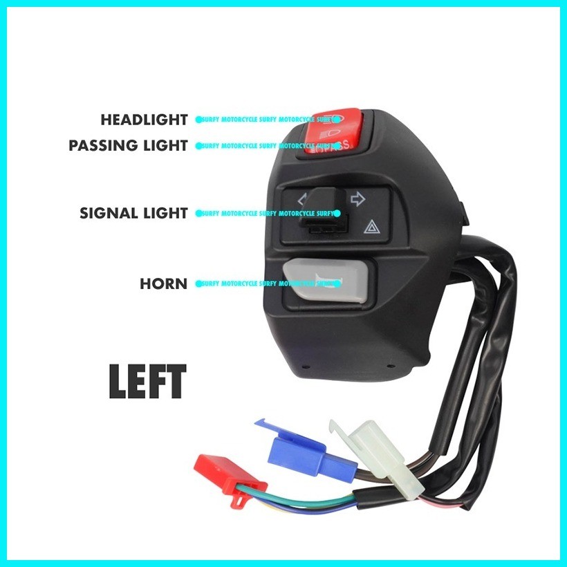AEROX Domino Handle Switch With Hazard Light Switch For Aerox / MIO ...
