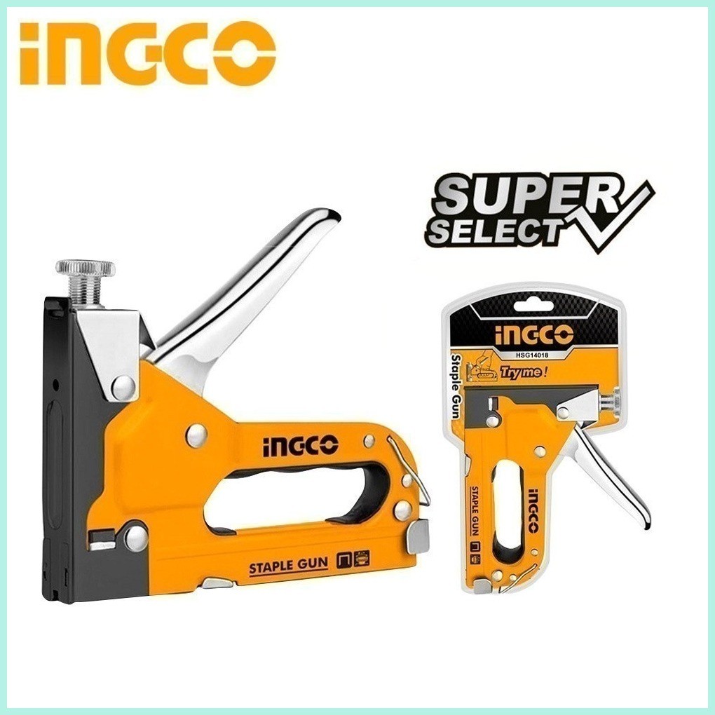 Ingco by Winland Industrial Grade Gun Tacker Staple Gun Tucker HSG14018 ...